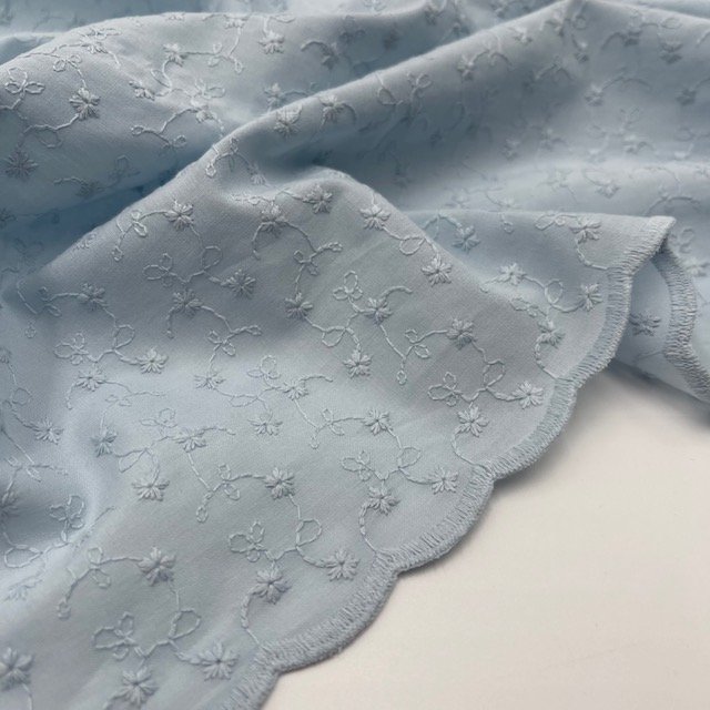 Bordado Inglês - Azul - Violet Fabrics