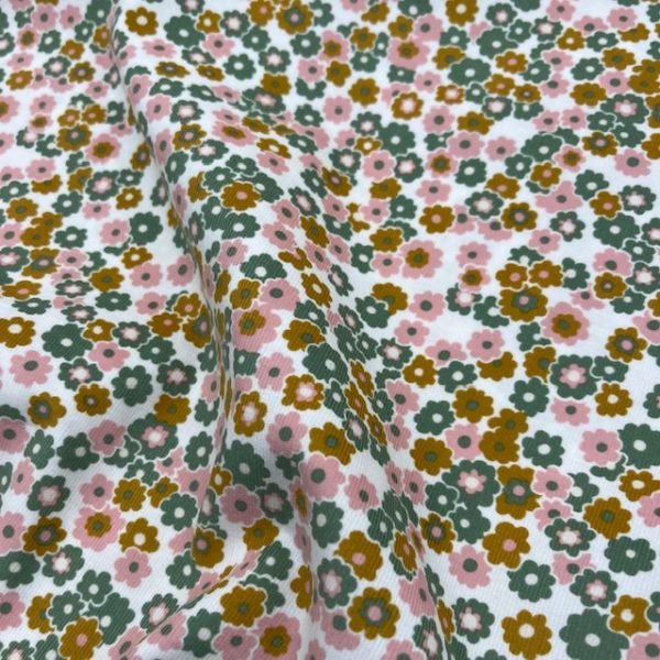 Bombazine Flower - Crú - Violet Fabrics