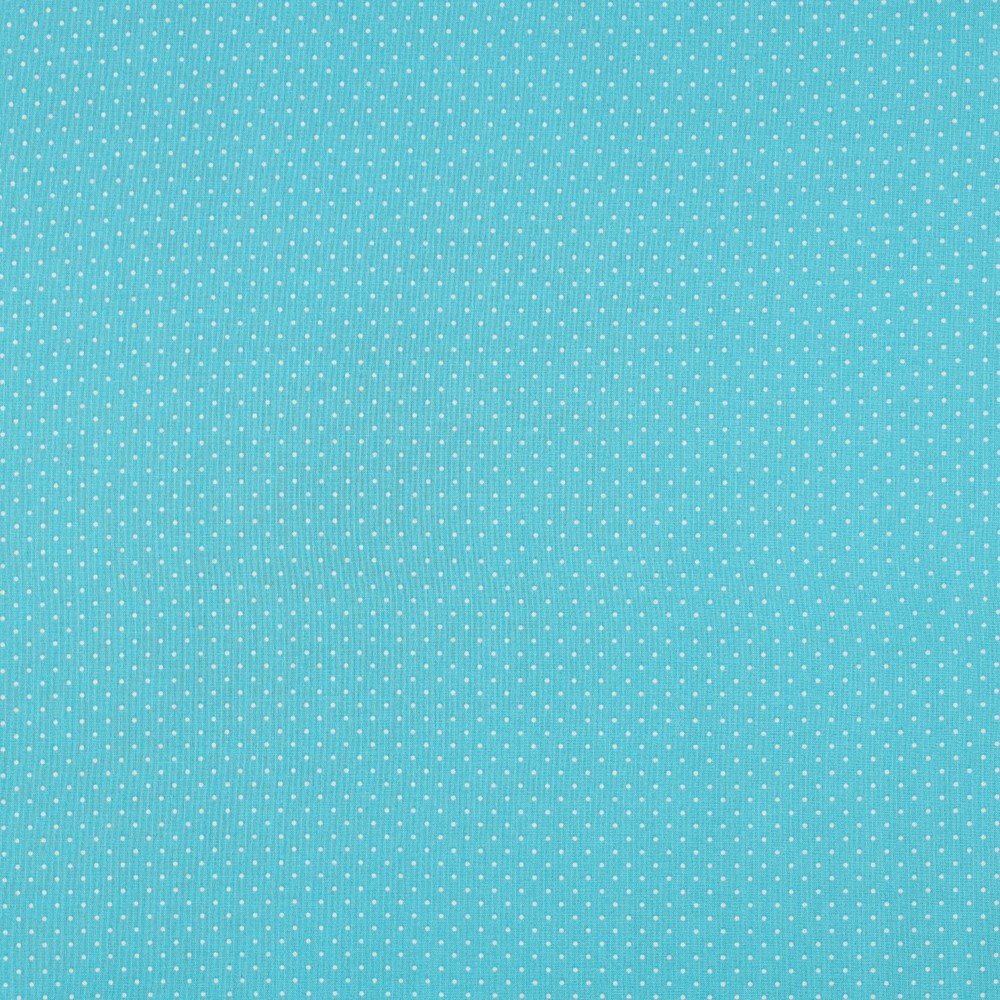 Popeline Pintas – Azul Turquesa - Violet Fabrics